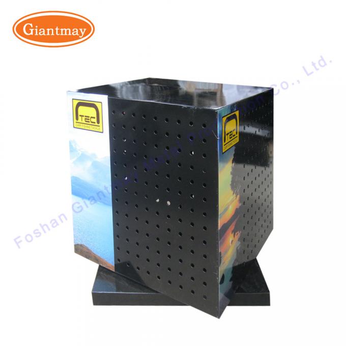 Pegboard Countertop Spinner Display Rack พร้อมตะขอ